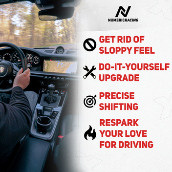 NM100 2.0 Adjustable Short Throw Shifter (Porsche 996/997 986/987 ...